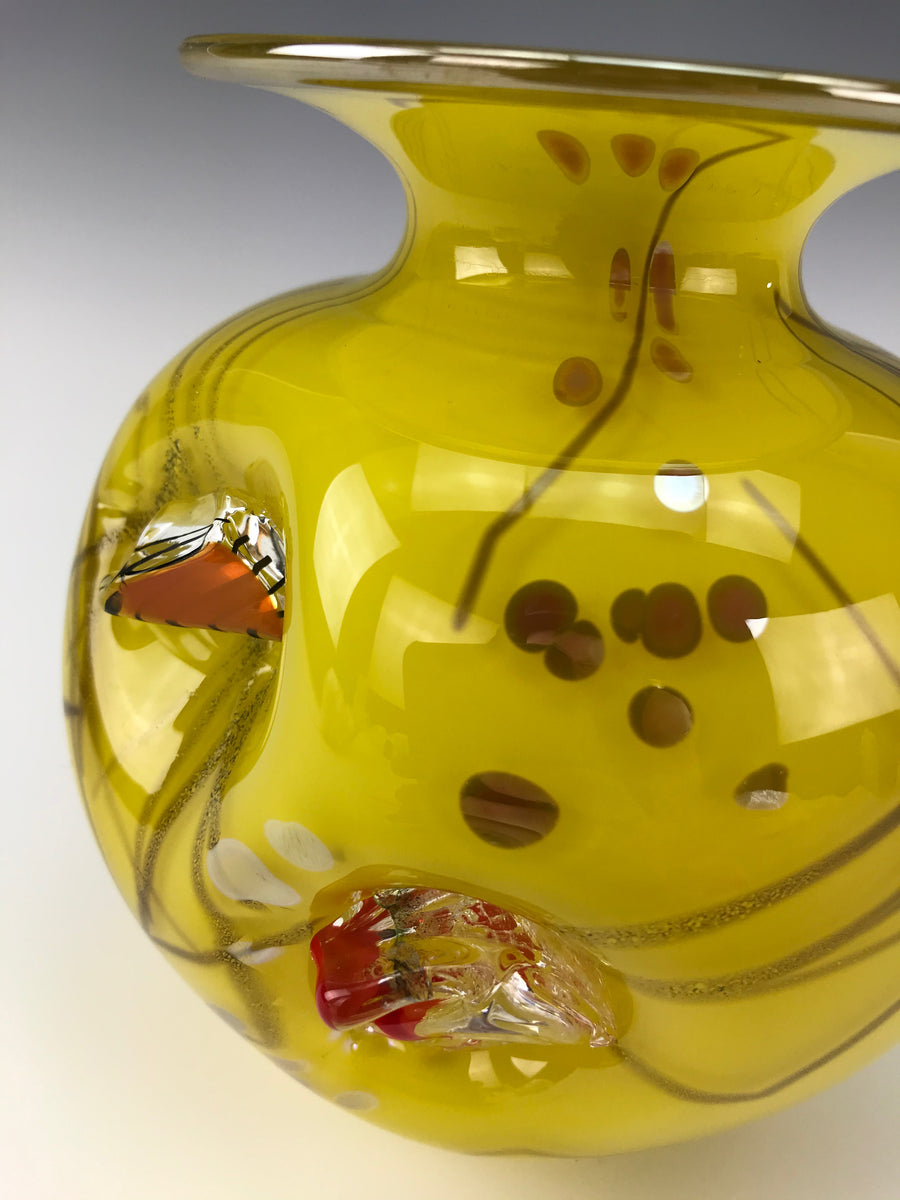 Inclusion Vase - Corn Yellow – Nyminal Glass