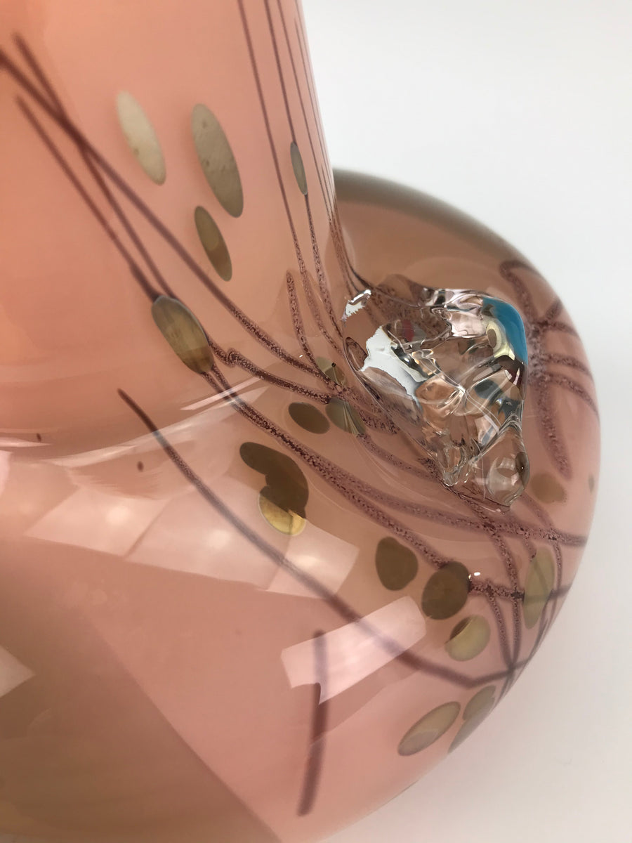 Small Inclusion Bud Vase - Soft Pink – Nyminal Glass